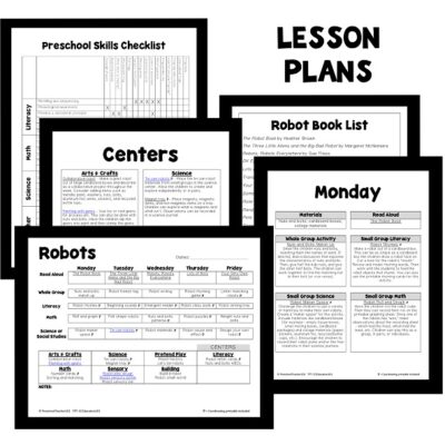 Robot Theme Preschool Classroom Lesson Plans - Preschool Teacher 101