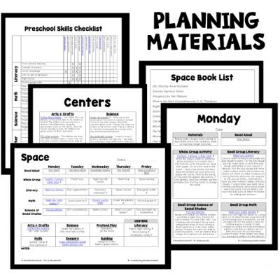 Space Theme Preschool Classroom Lesson Plans - Preschool Teacher 101