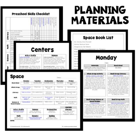Space Theme Preschool Classroom Lesson Plans - Preschool Teacher 101