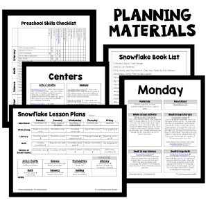 Snowflake Theme Preschool Classroom Lesson Plans - Preschool Teacher 101