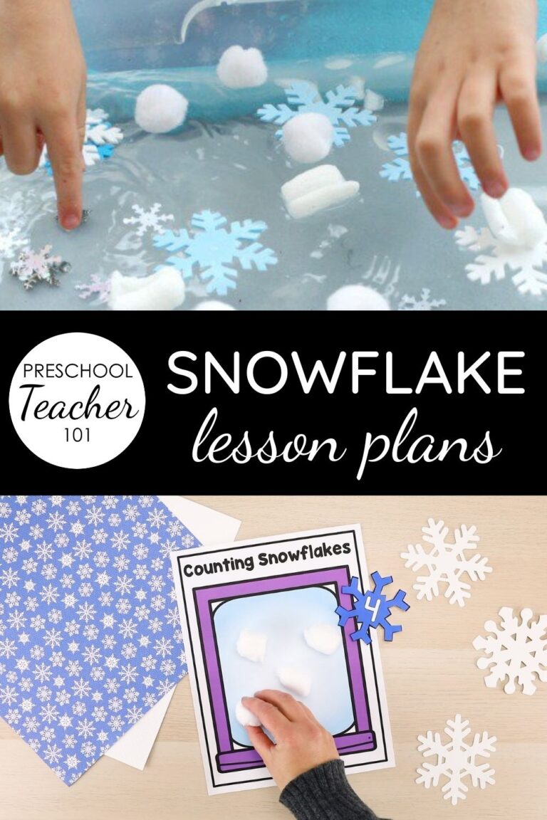 Snowflake Theme Preschool Classroom Lesson Plans - Preschool Teacher 101