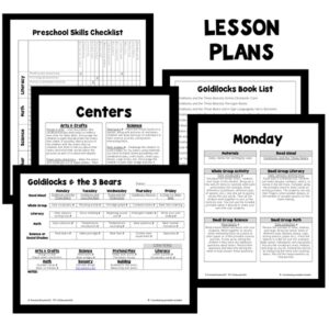 Goldilocks Preschool Classroom Lesson Plans - Preschool Teacher 101