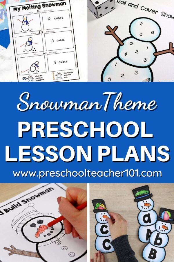 Snowman Theme Preschool Classroom Lesson Plans