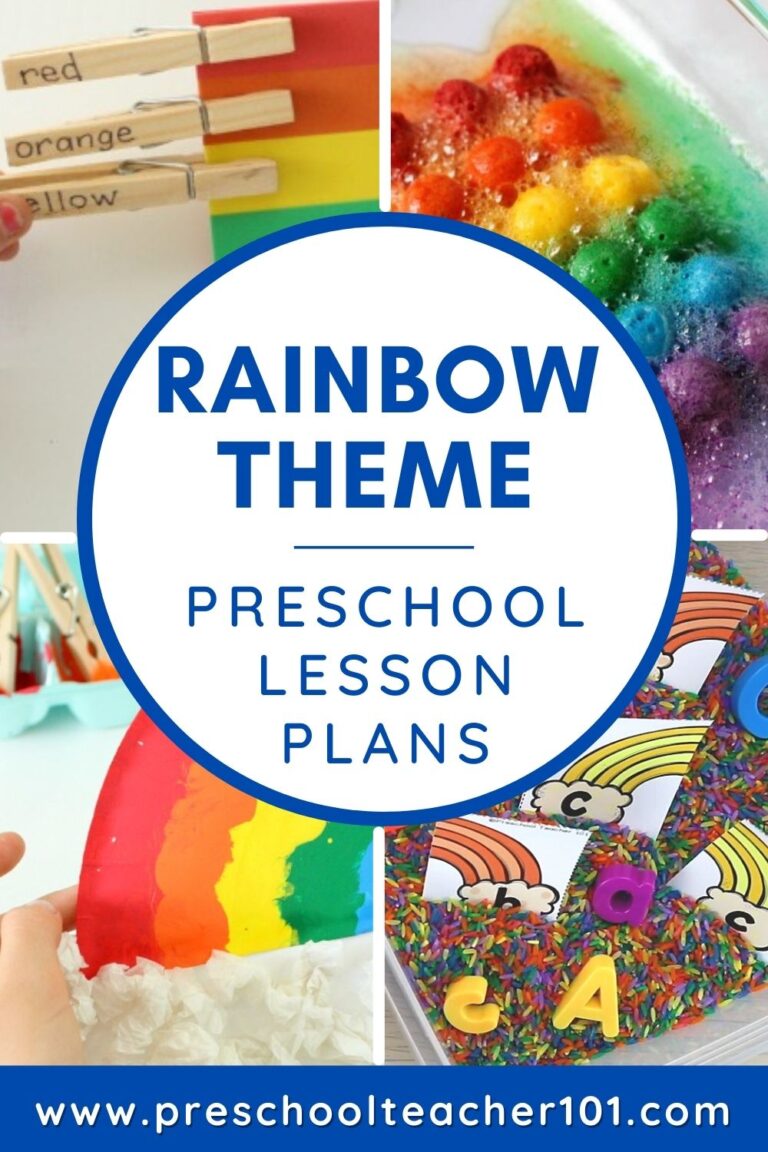Rainbow Theme Preschool Classroom Lesson Plans - Preschool Teacher 101