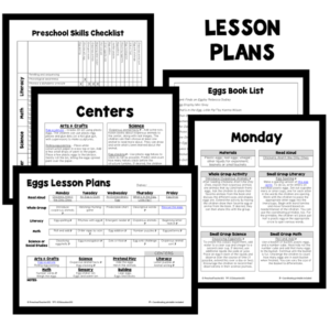 Egg Theme Preschool Classroom Lesson Plans - Preschool Teacher 101