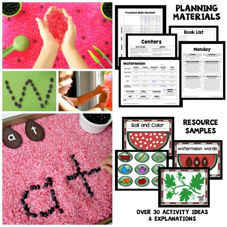 Watermelon Theme Preschool Classroom Lesson Plans - Preschool Teacher 101
