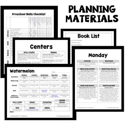 Watermelon Theme Preschool Classroom Lesson Plans - Preschool Teacher 101