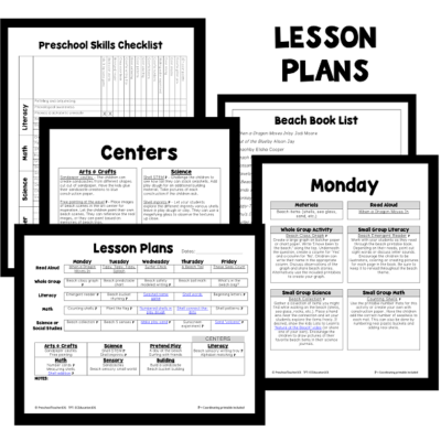 Beach Theme Preschool Classroom Lesson Plans