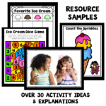 Ice Cream Theme Preschool Classroom Lesson Plans