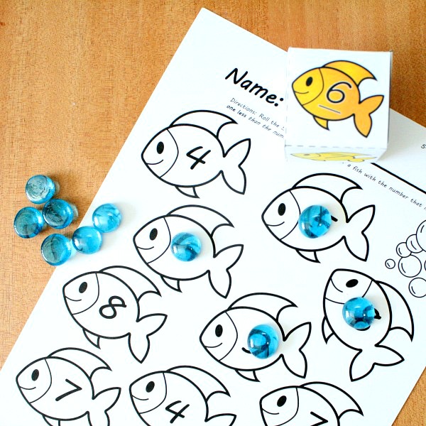 Fish Roll And Color Math Games Preschool Teacher 101 Fish Roll And Color Math Games Preschool Teacher 101