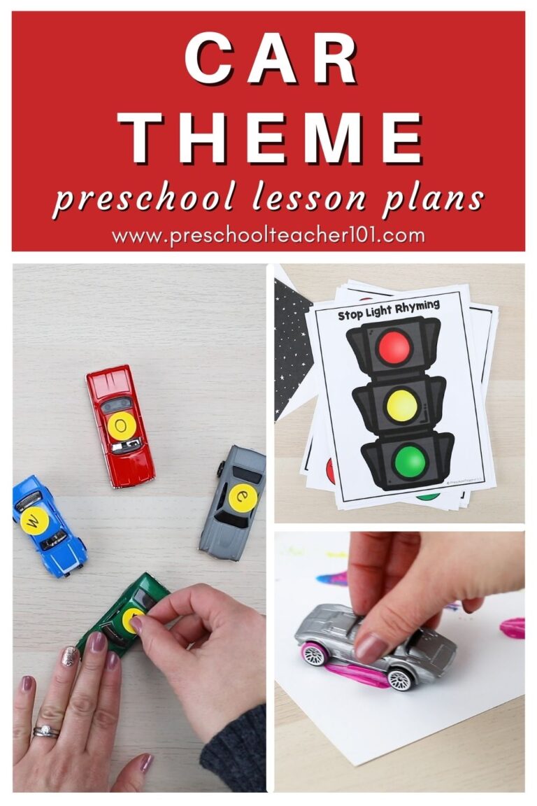 Car Theme Preschool Classroom Lesson Plans - Preschool Teacher 101