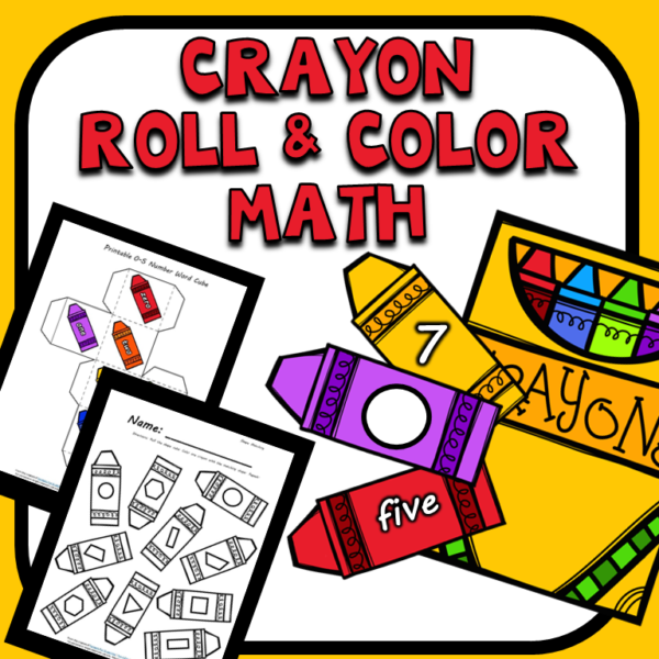 Crayon Roll and Color Math Games - Preschool Teacher 101
