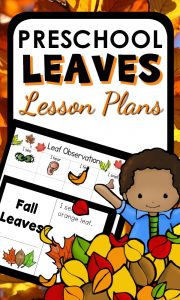 Fall Leaf Theme Preschool Classroom Lesson Plans