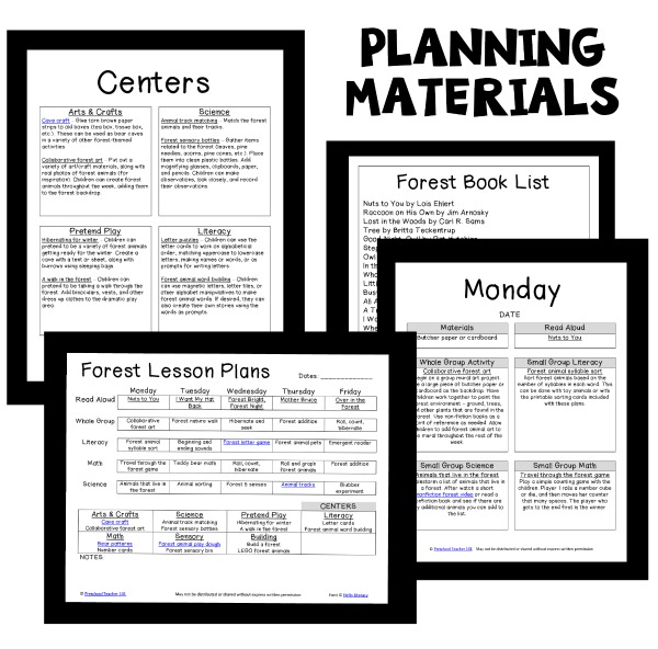 Forest Kindergarten Lesson Plans at Sherlyn Weyer blog