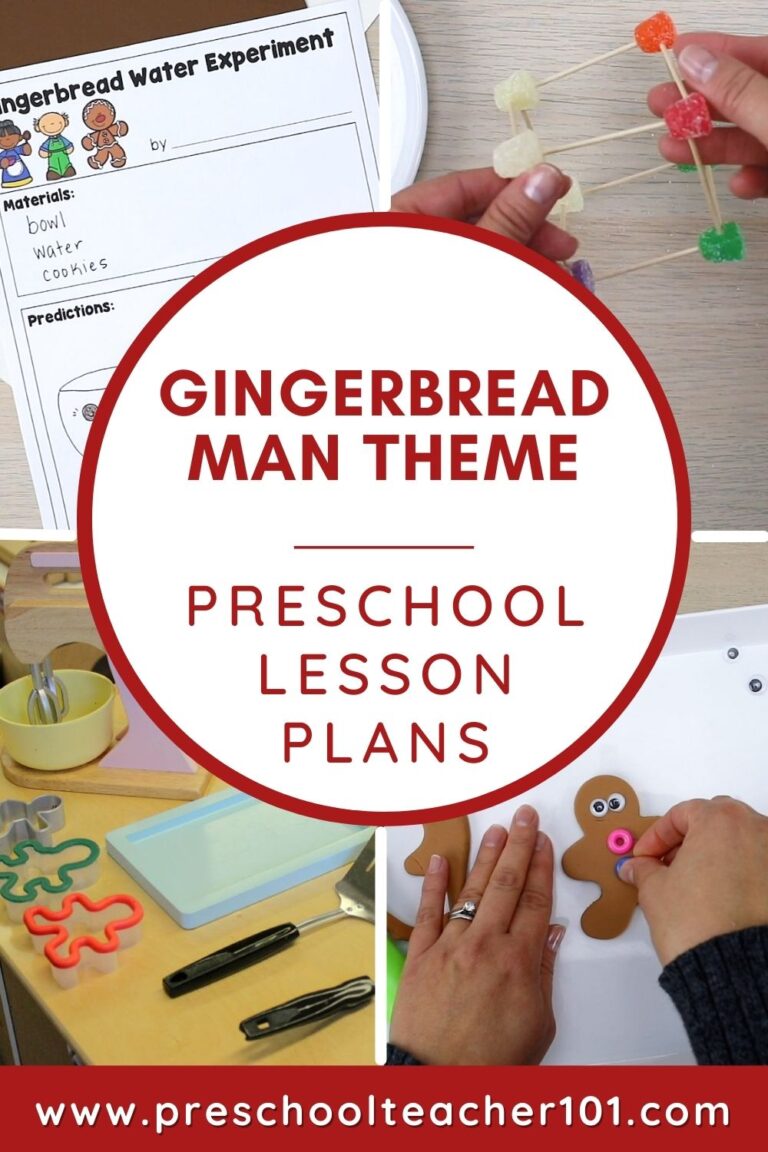 Gingerbread Man Theme Preschool Lesson Plans - Preschool Teacher 101