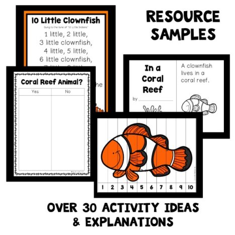 Coral Reef Theme Preschool Classroom Lesson Plans - Preschool Teacher 101