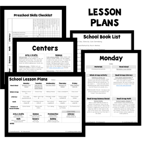 School Theme Preschool Classroom Lesson Plans - Preschool Teacher 101
