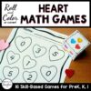 Hearts Roll and Color Math Games - Preschool Teacher 101