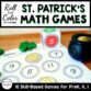 St. Patrick's Day Roll and Color Math Games - Preschool Teacher 101