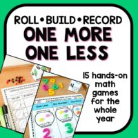 One More One Less Math Centers - Preschool Teacher 101