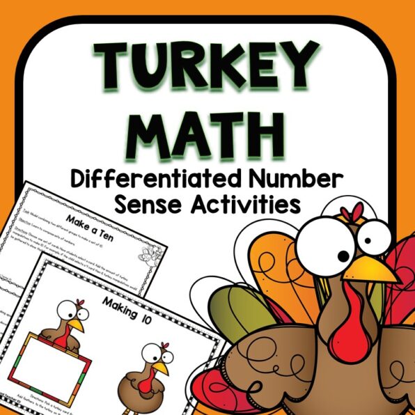 Turkey Card Number Sense Activities - Preschool Teacher 101
