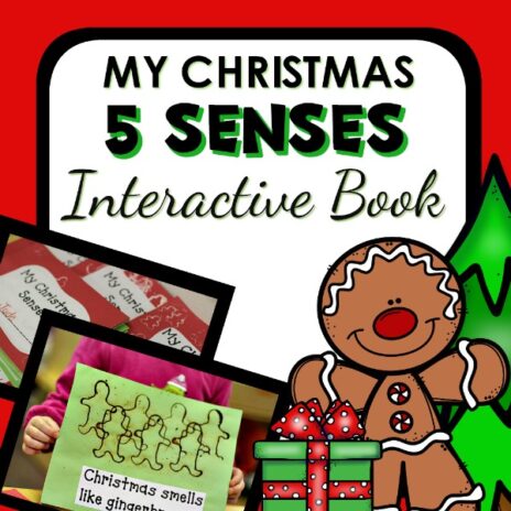 Christmas 5 Senses Interactive Book and Activities - Preschool Teacher 101