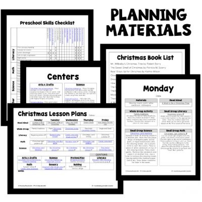 Christmas Theme Preschool Classroom Lesson Plans - Preschool Teacher 101