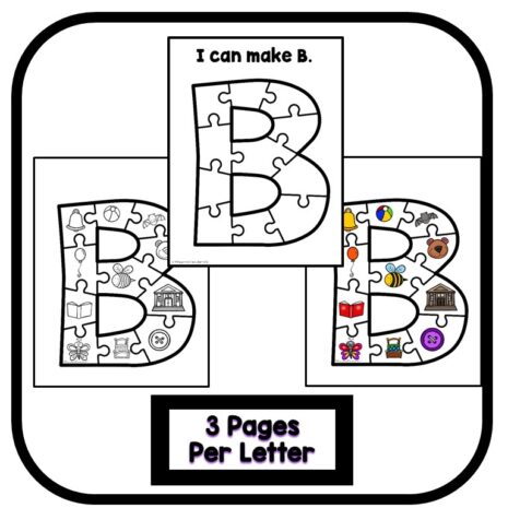 Uppercase Alphabet Puzzles - Preschool Teacher 101