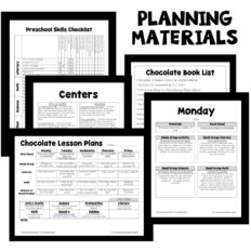 Chocolate Theme Preschool Classroom Lesson Plans - Preschool Teacher 101