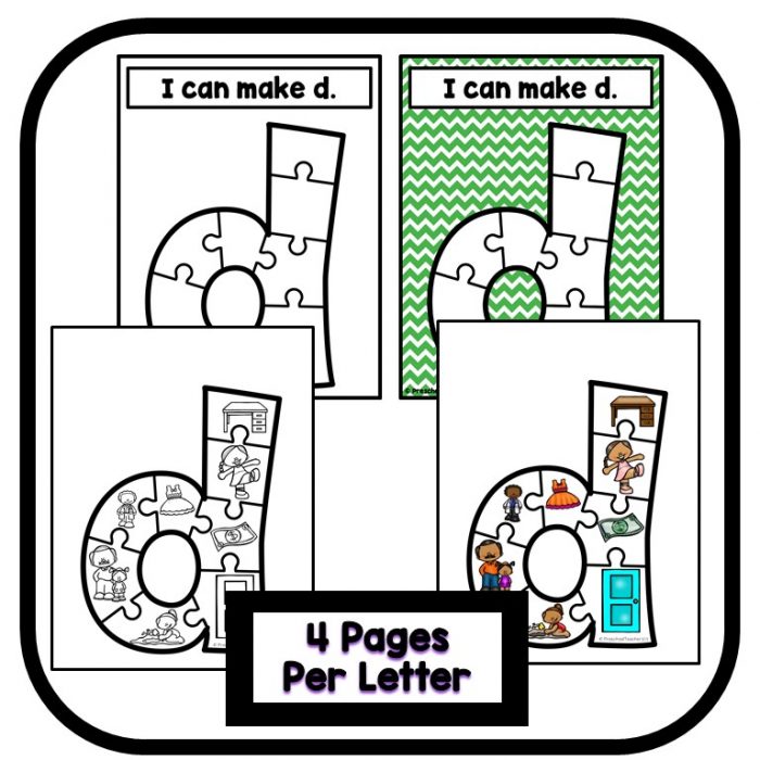 Lowercase Alphabet Puzzles - Preschool Teacher 101