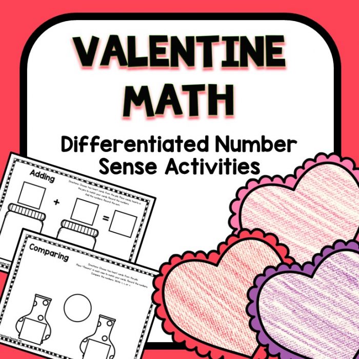 Valentine Number Sense Activities - Preschool Teacher 101