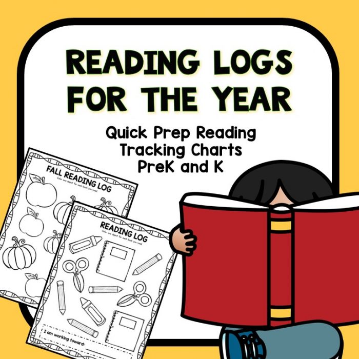 Reading Logs for PreK and K - Preschool Teacher 101