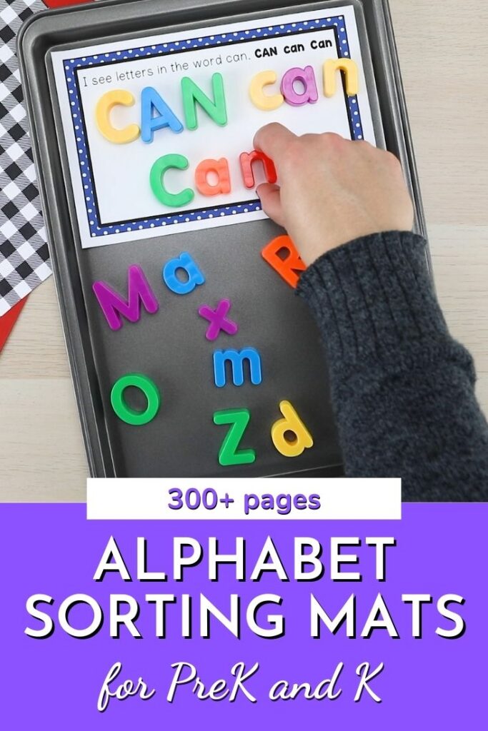 Magnetic Letter Sorting Pack - Preschool Teacher 101