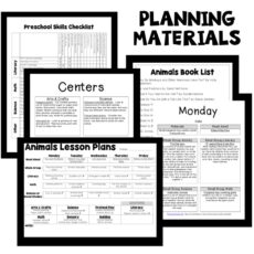 Animal Theme Preschool Classroom Lesson Plans - Preschool Teacher 101