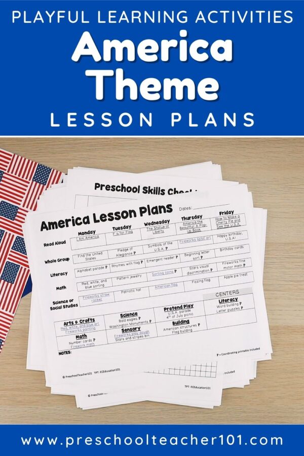 America Theme Preschool Classroom Lesson Plans - Preschool Teacher 101