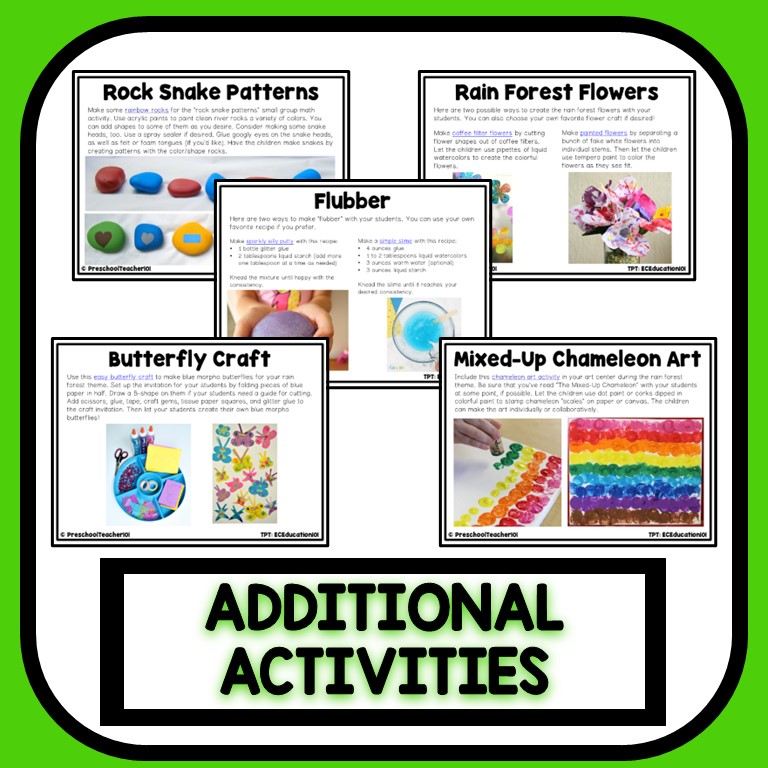 Rain Forest Theme Preschool Classroom Lesson Plans - Preschool Teacher 101