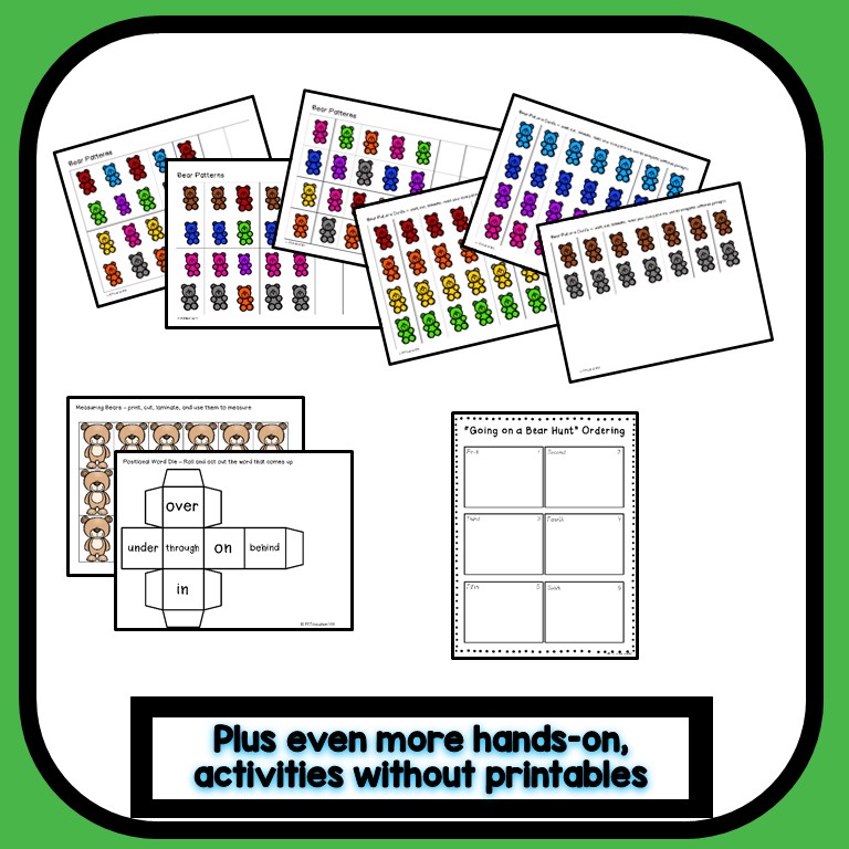 Going on a Bear Hunt Preschool Classroom Lesson Plans - Preschool ...