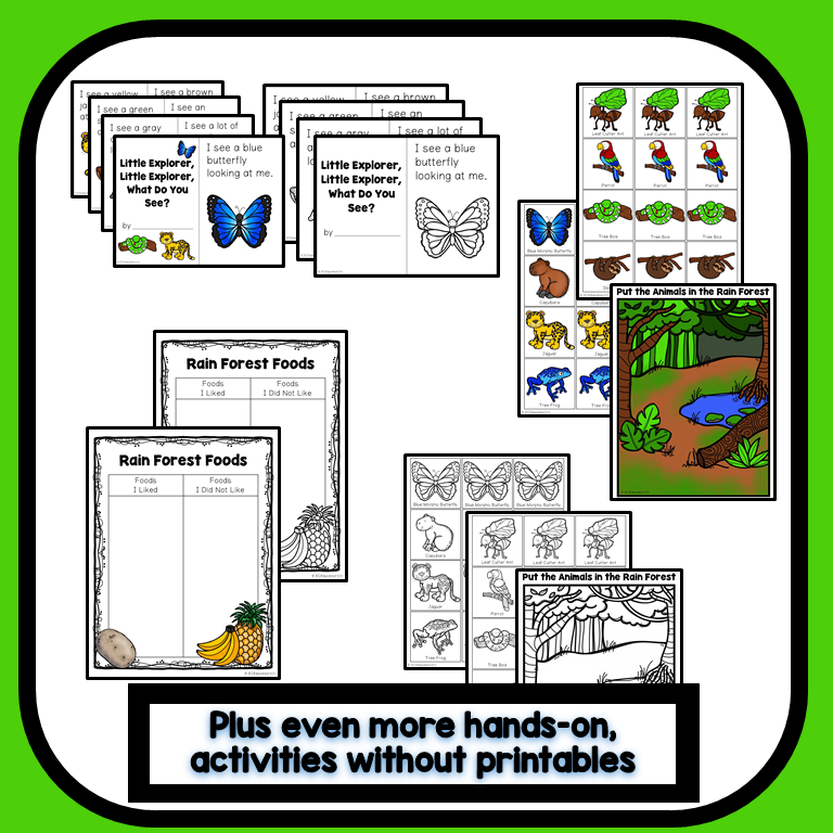 Rain Forest Theme Preschool Classroom Lesson Plans - Preschool Teacher 101