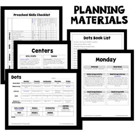 Dots Theme Preschool Classroom Lesson Plans - Preschool Teacher 101