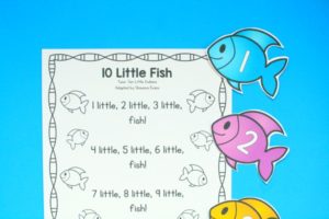 10 Little Fish Preschool Circle Time Song and Activities - Preschool ...