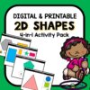 4-in-1 2D Shapes Digital Activities Bundle - Preschool Teacher 101
