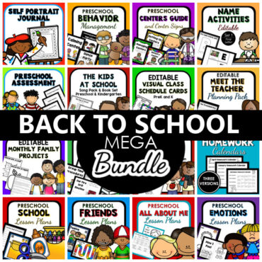 Back to School Preschool Mega Bundle - Preschool Teacher 101