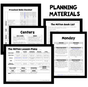 The Mitten Preschool Classroom Lesson Plans - Preschool Teacher 101
