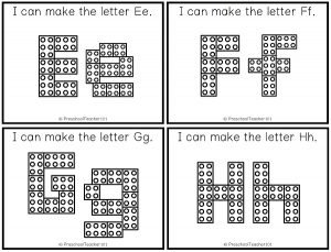 Alphabet Fine Motor Activities-Bricks - Preschool Teacher 101