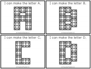 Alphabet Fine Motor Activities-Bricks - Preschool Teacher 101