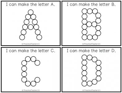 Alphabet Fine Motor Activities-Dots - Preschool Teacher 101
