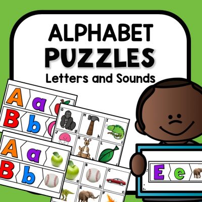 Letter and Sound Matching ABC Puzzles - Preschool Teacher 101