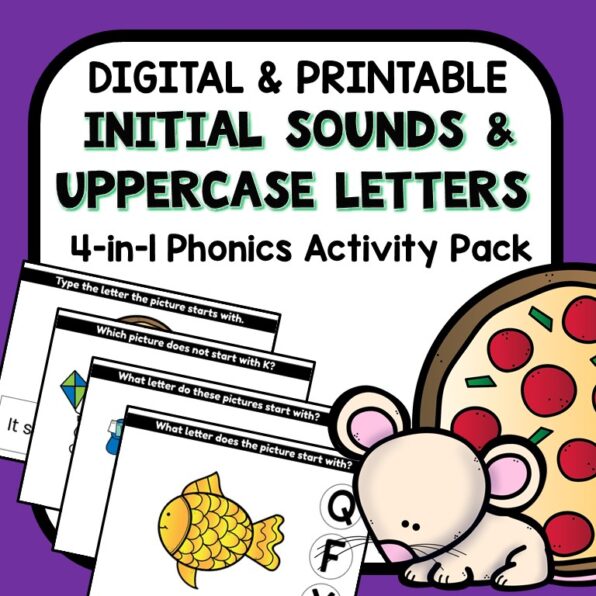 4-in-1 Beginning Sounds Phonics Digital Activities Bundle - Preschool ...