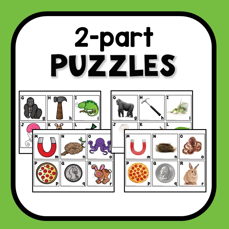 Letter and Sound Matching ABC Puzzles - Preschool Teacher 101