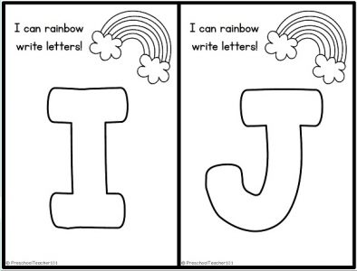 Alphabet Rainbow Writing - Preschool Teacher 101